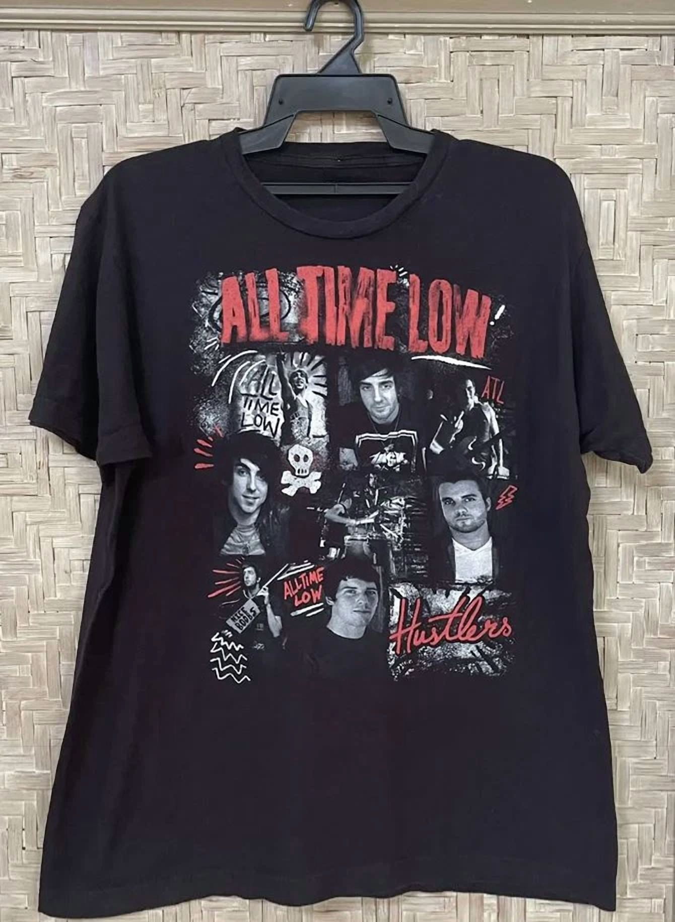 RARE All Time Low Rock Band Album Tour Unisex Short T-Shirt Cotton ...