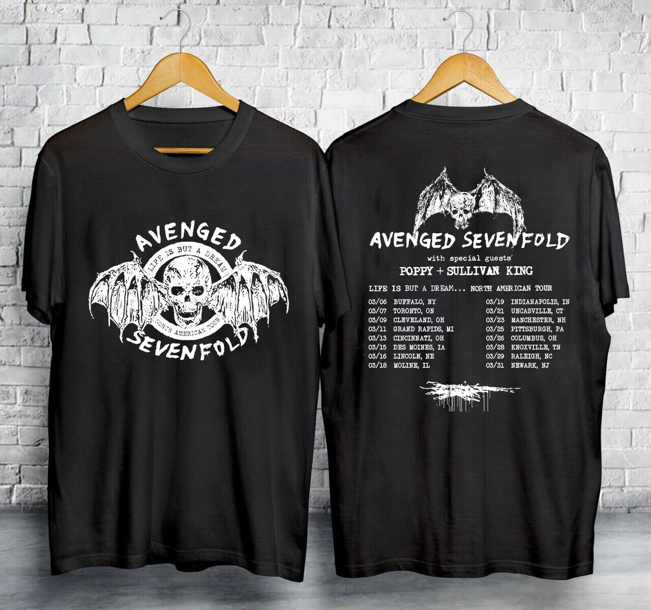 RARE!! Avenged Sevenfold Life Is But A Dream North American Tour 2024 ...