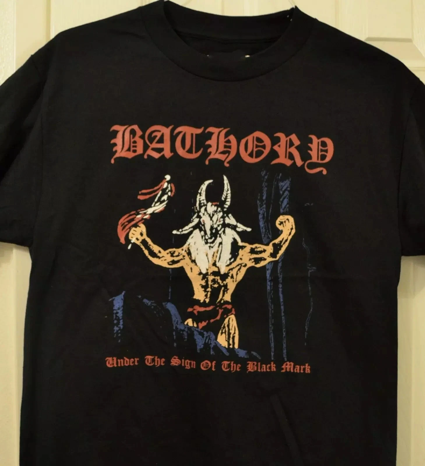 RARE BATHORY Under The Sign of the Black Mark T-Shirt Cotton Black Men ...