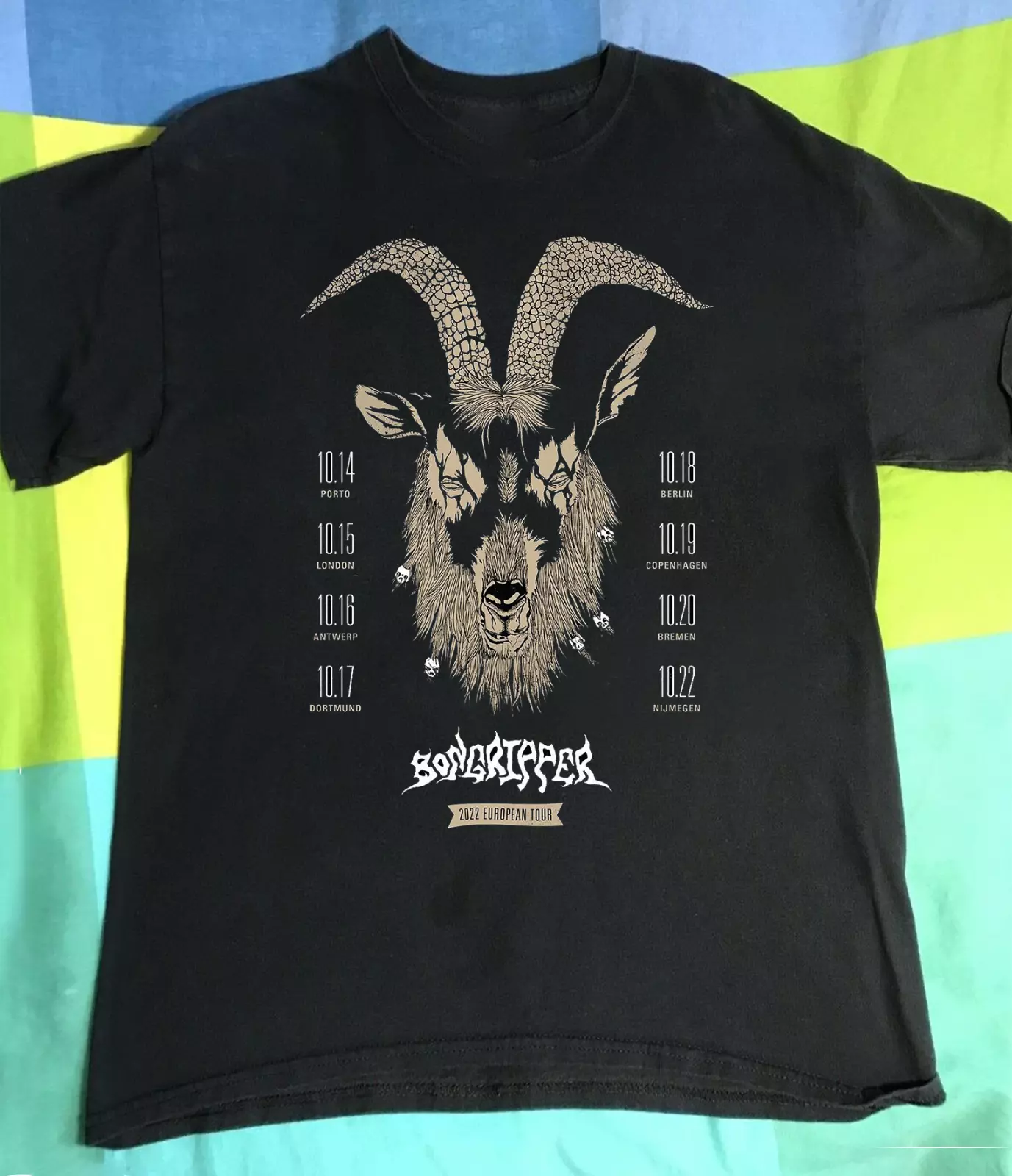 RARE BONGRIPPER 2022 European Tour Unisex T-Shirt All Size S To 5XL ...