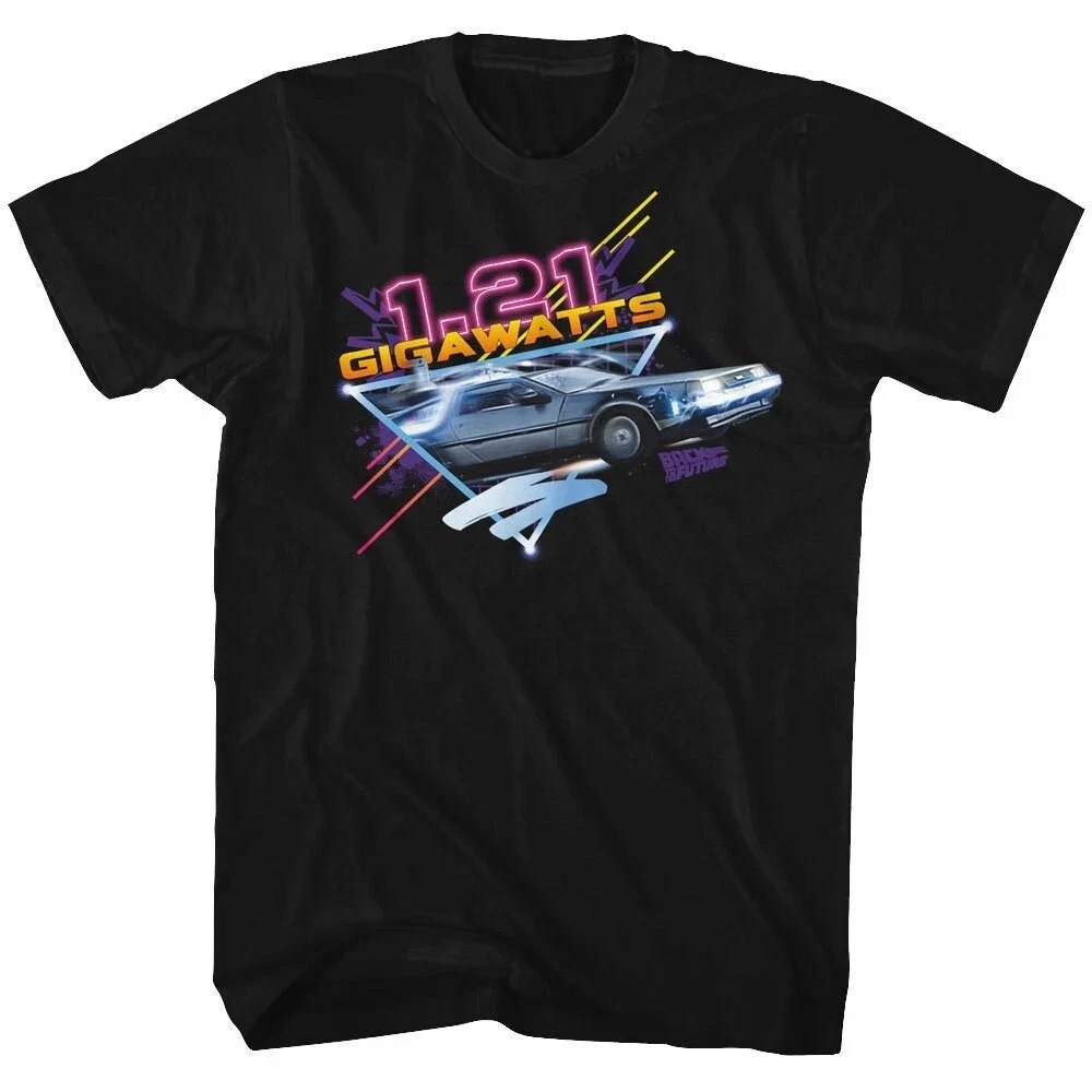 RARE Back To The Future Gigawatts Logo Black Shirts - Walmart.com