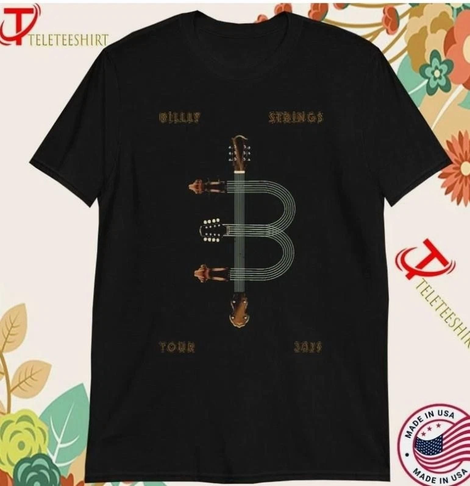 RARE Billy Strings Tour 2025 Guitar T-shirts S-5XL Full Sizes - Walmart.com