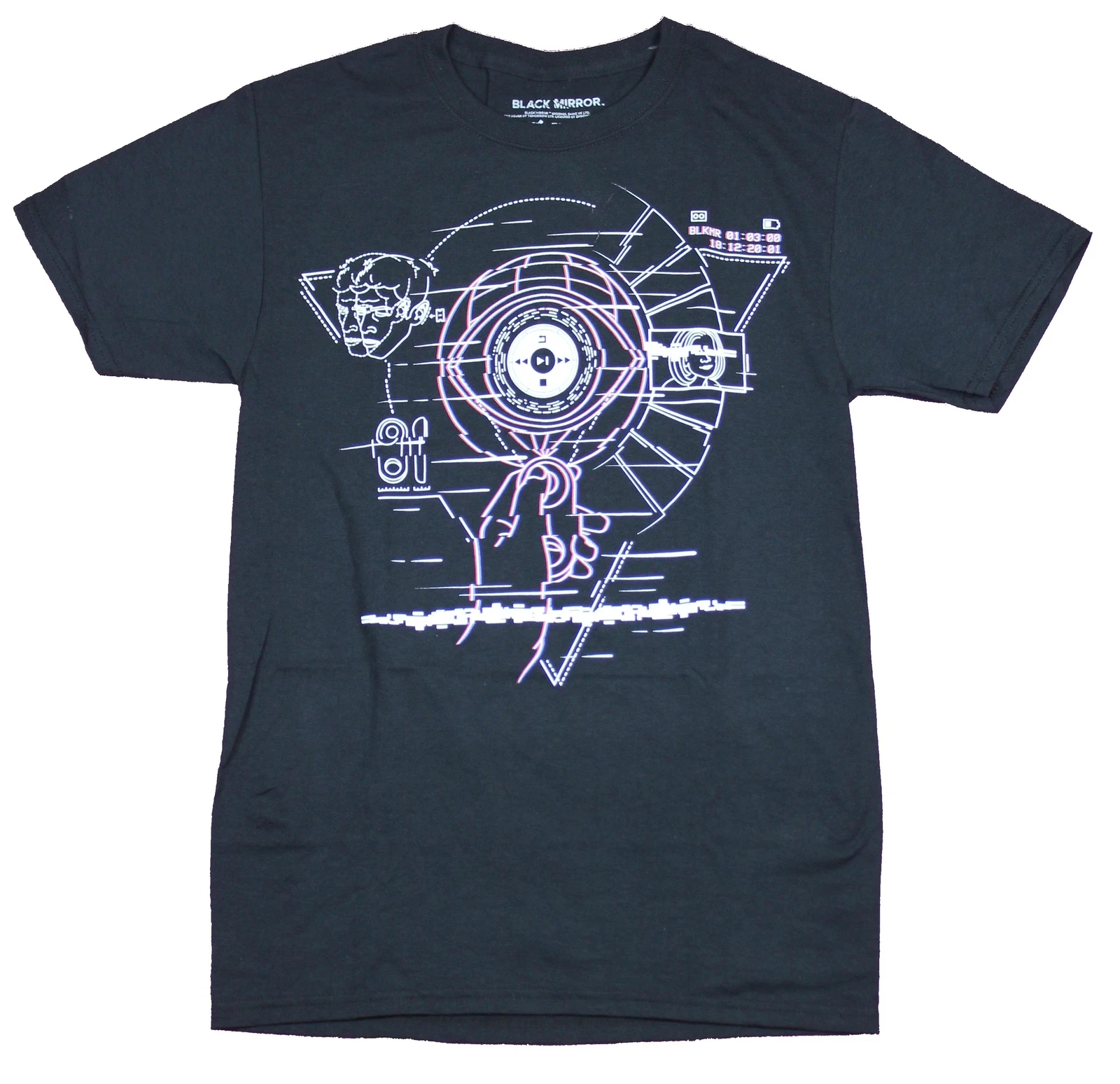 RARE Black Mirror Mens T-Shirt- House of Tomorrow Symbols Read Out ...