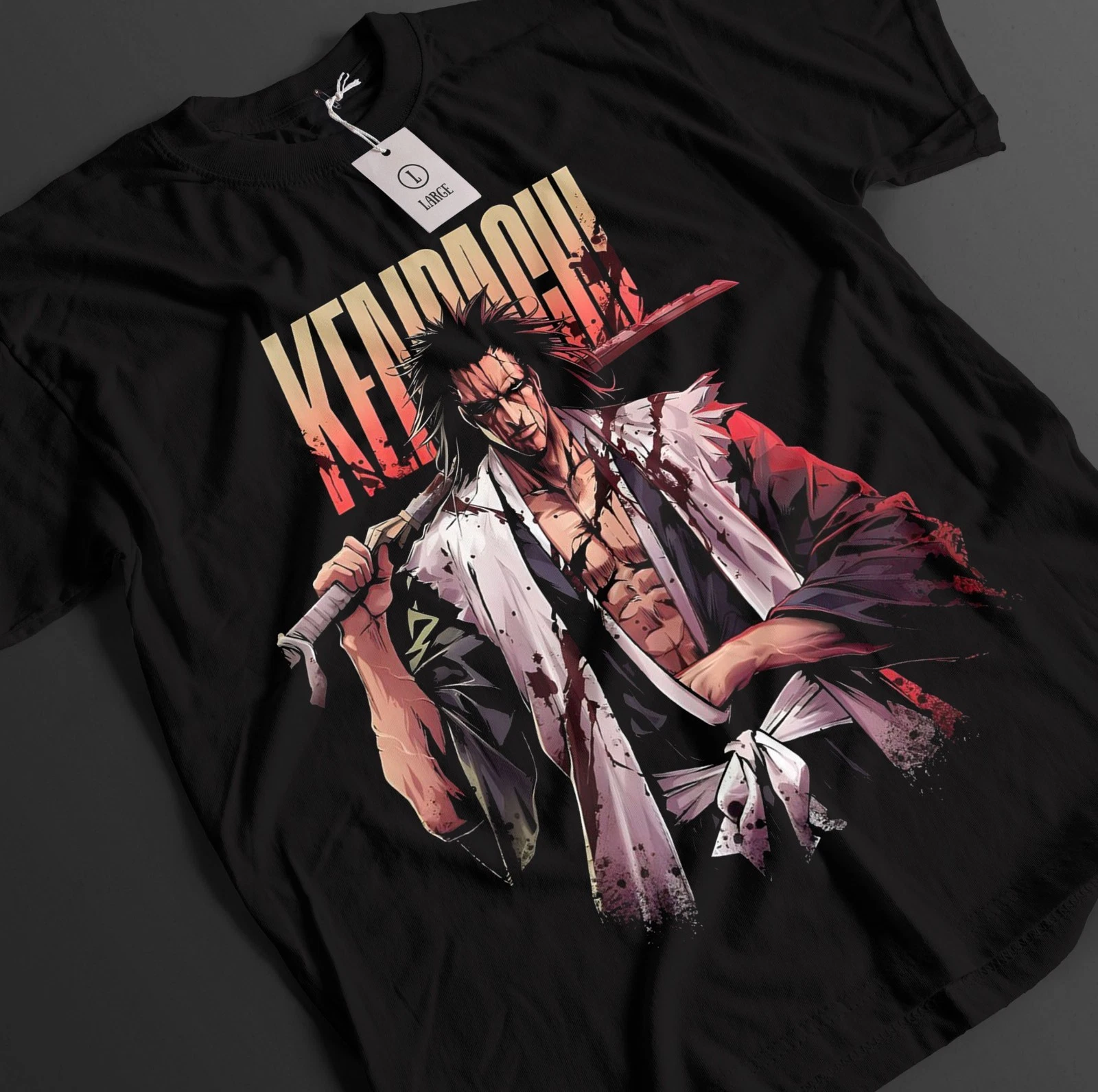 RARE Bleach Anime Shirt Zaraki Kenpachi Tshirt Ichigo Bankai T-Shirt ...