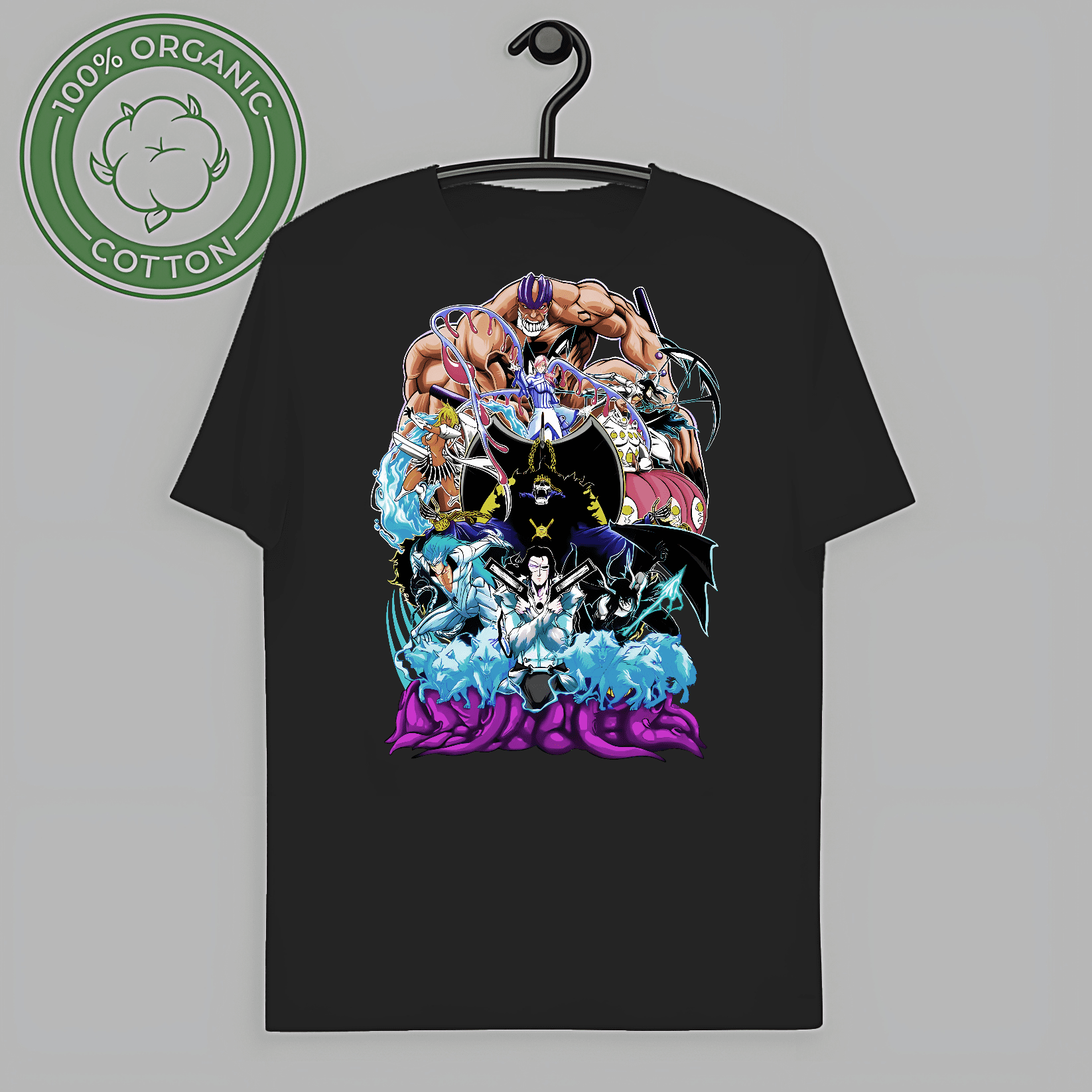 RARE Bleach Anime T-Shirt Espada Squad Shirt Ichigo Bankai Tee Aizen ...