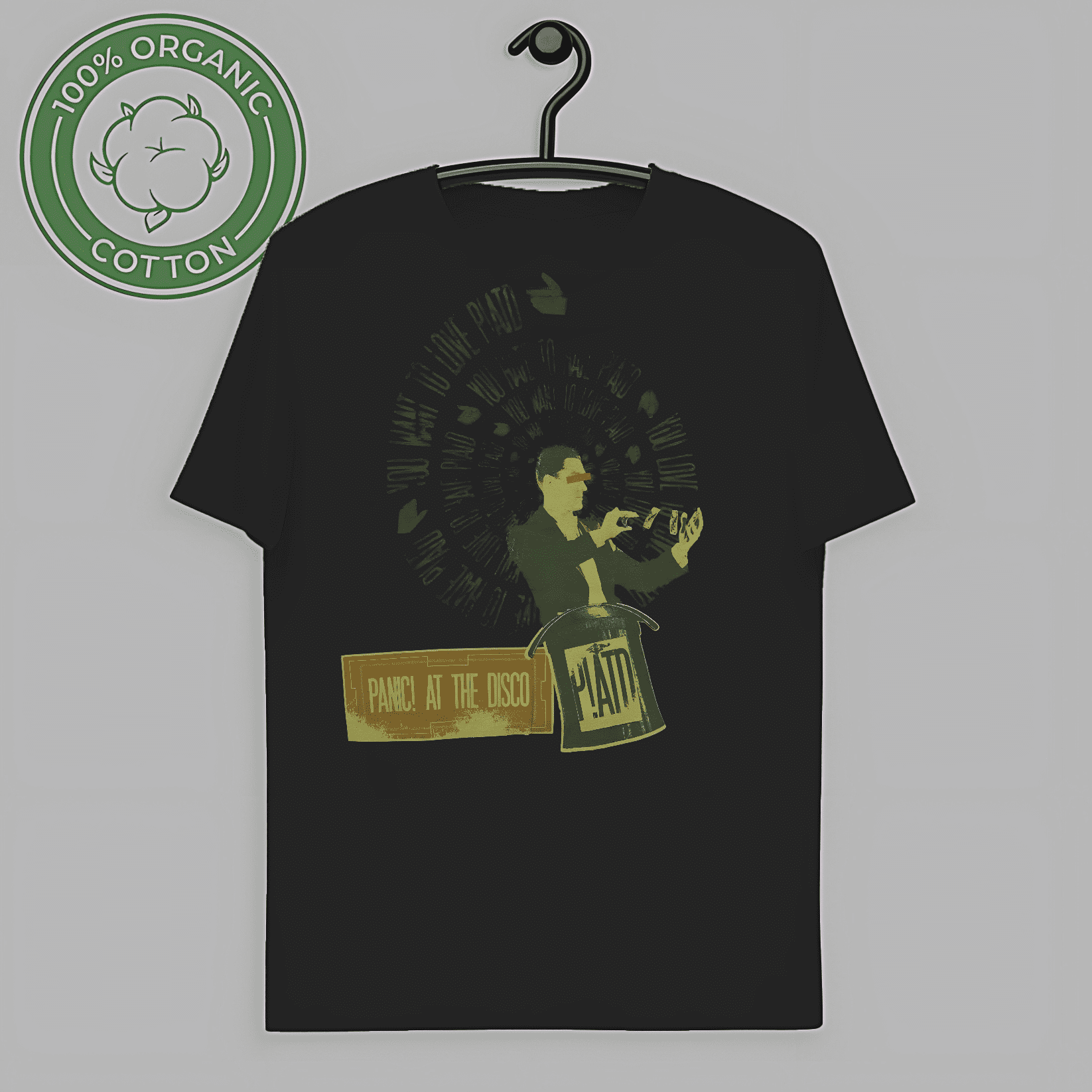 RARE Boys' Panic! At The Disco Hypnosis Band Full size Black SHirt ...
