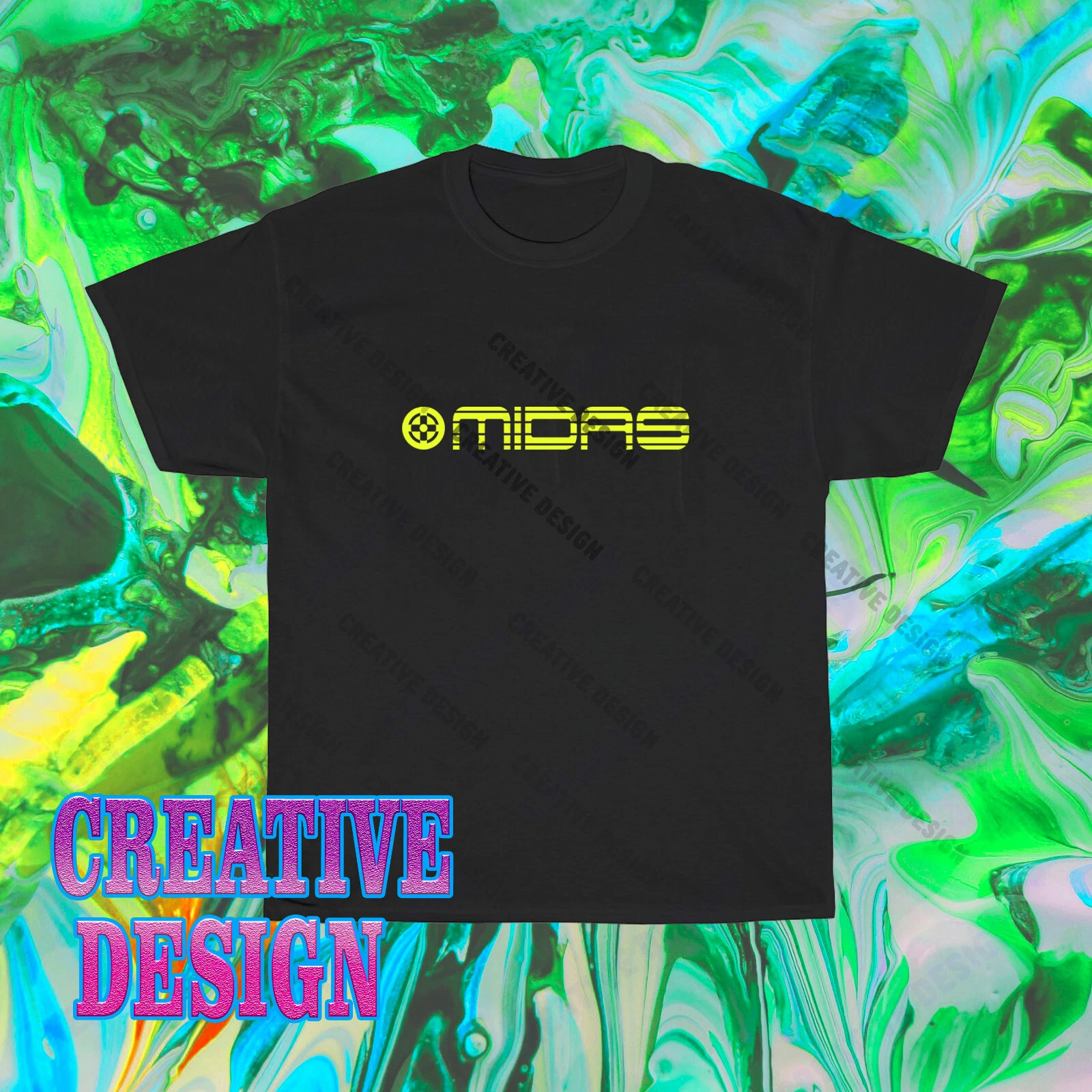 RARE Brand New Midas Audio Visual Logo T-Shirt Funny Size S to 5XL ...