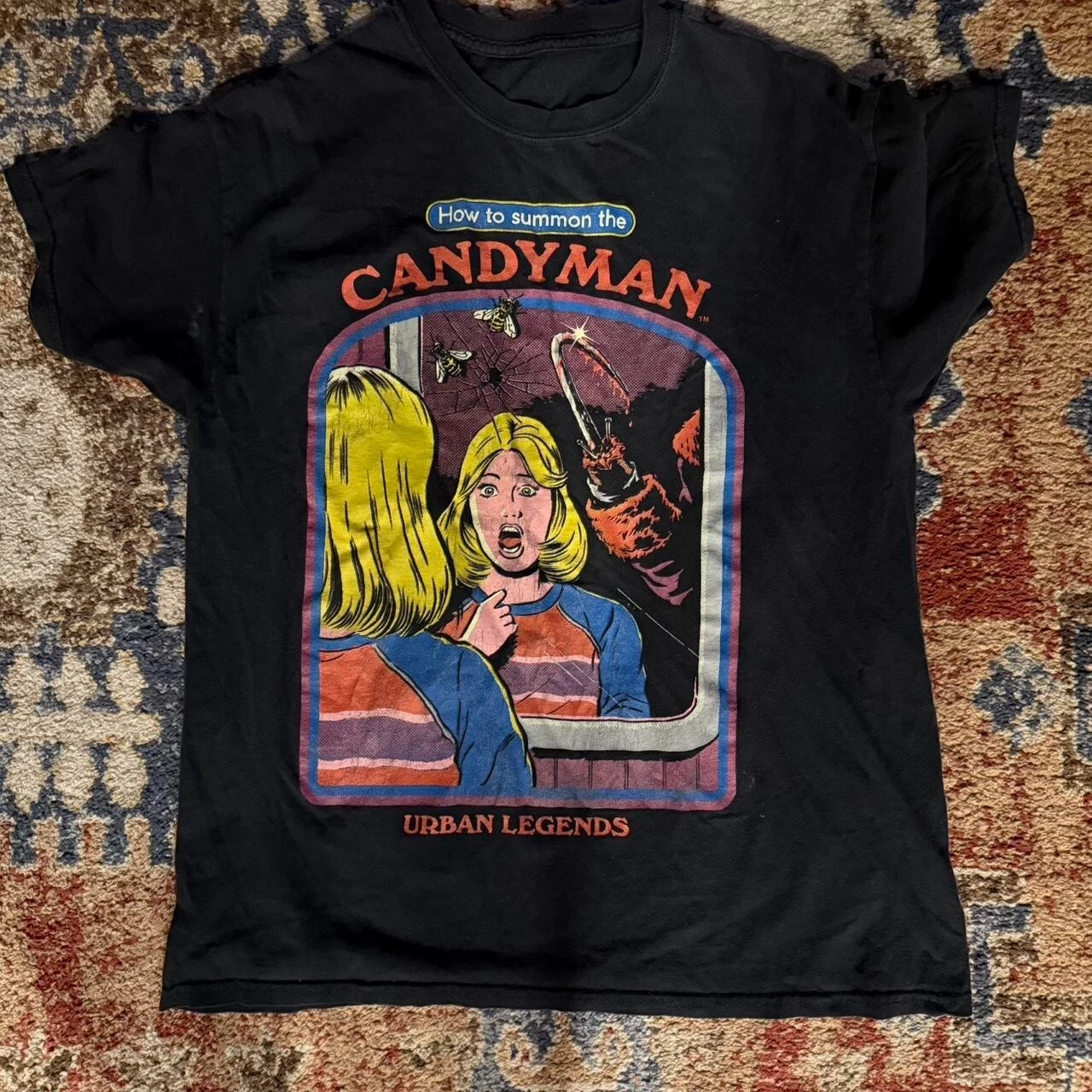 RARE CANDYMAN horror movie retro short sleeve black color classic shirt ...