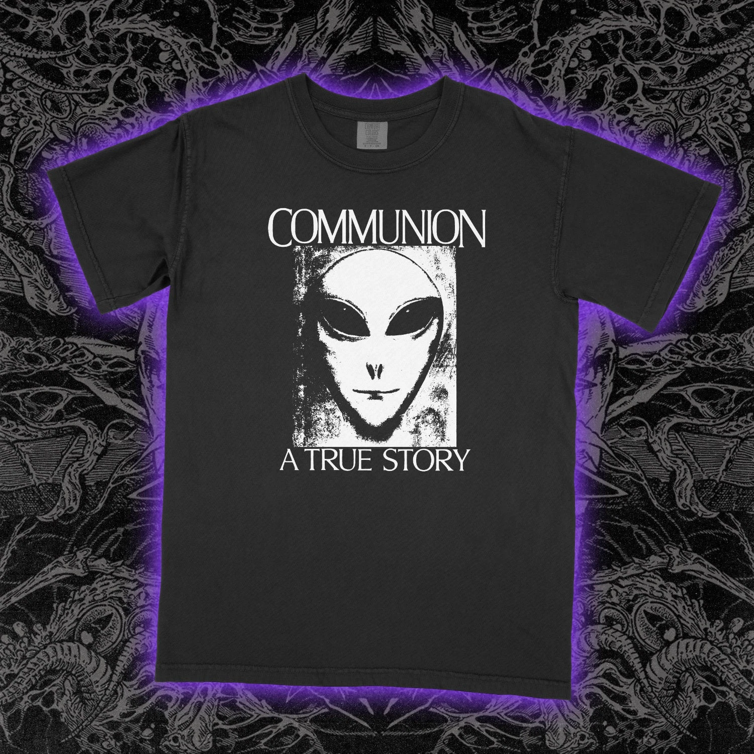 RARE Communion A True Story T-Shirt UFO Alien Abduction Whitley ...