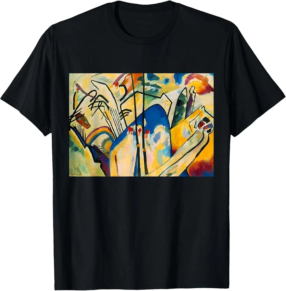 RARE Composition IV by Wassily Kandinsky Unisex-Adults Black Abstract ...