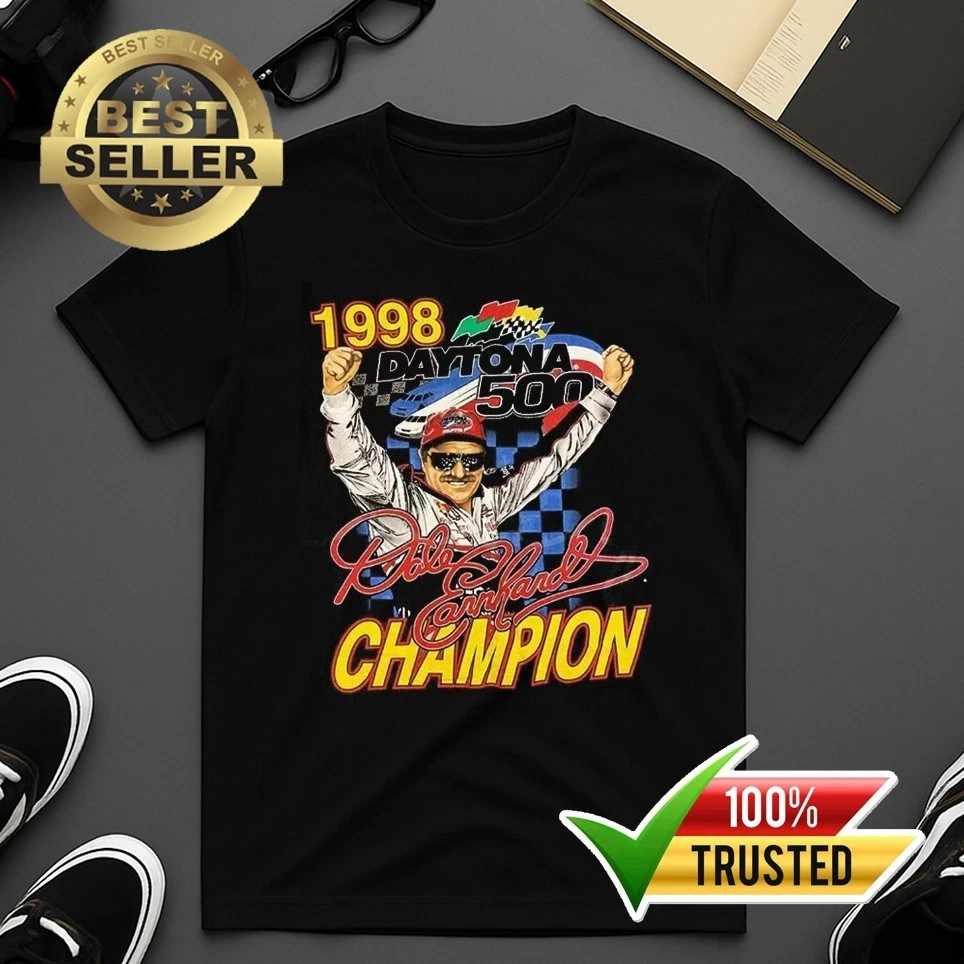 RARE Dale! Earnhardt Champion 1998 T-Shirt Cotton MV6473 - Walmart.com
