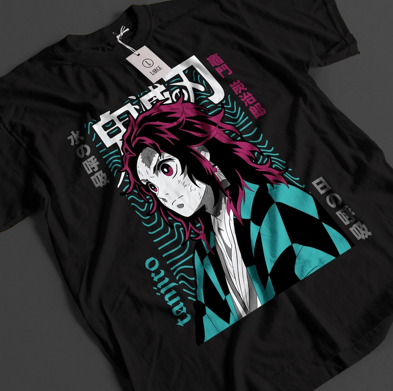 RARE Demon Slayer Shirt Tanjiro T-Shirt Zenitsu KNY Nezuko Inosuke ...