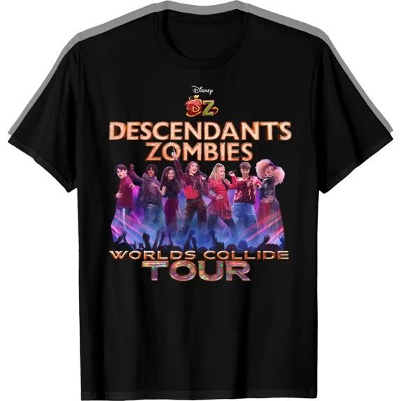 RARE Descendants Zombies Worlds Collide Tour Summer 2025 T-Shirt ...