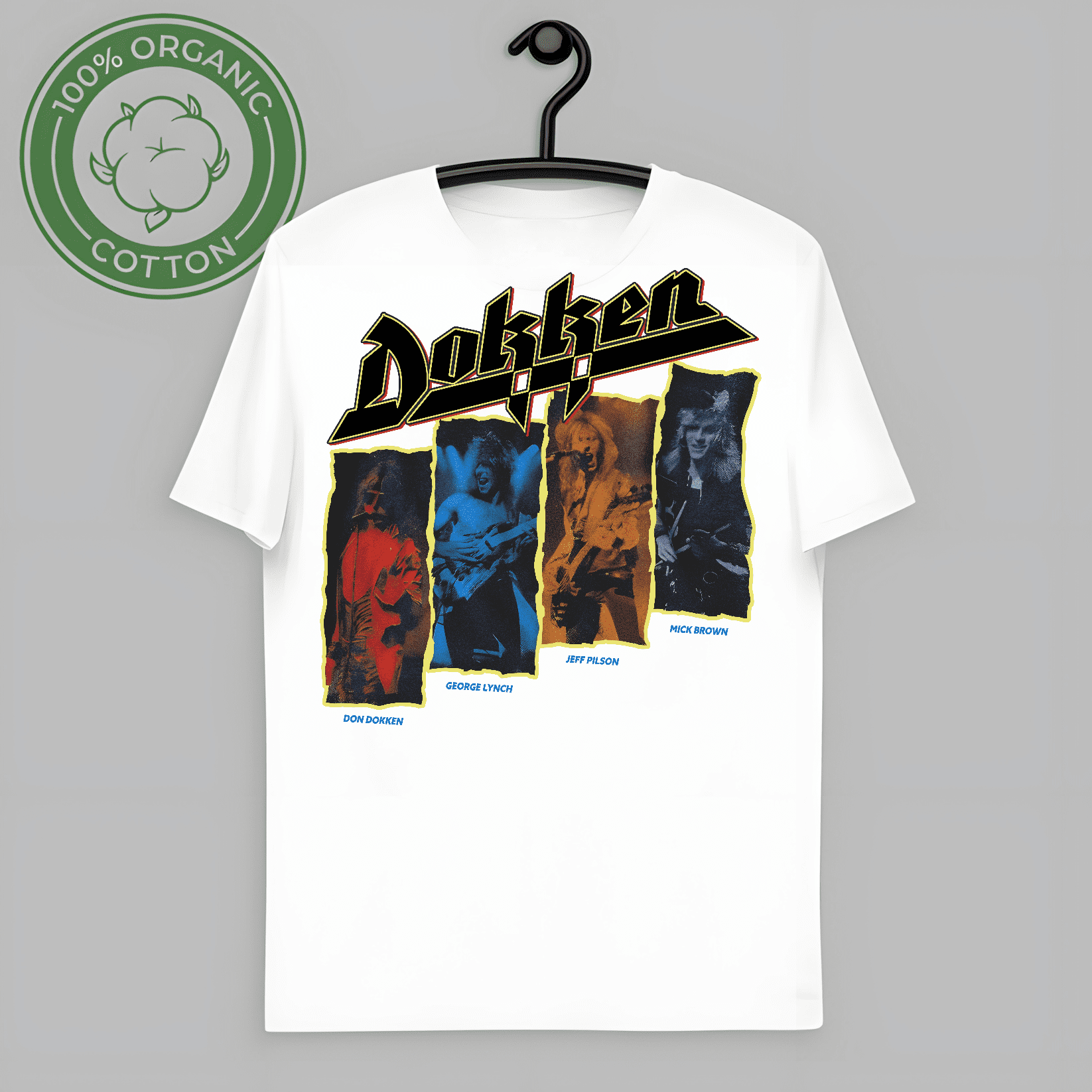 RARE Dokken Band Short Sleeve Gift For Fan White Cotton shirt-TH61305 ...