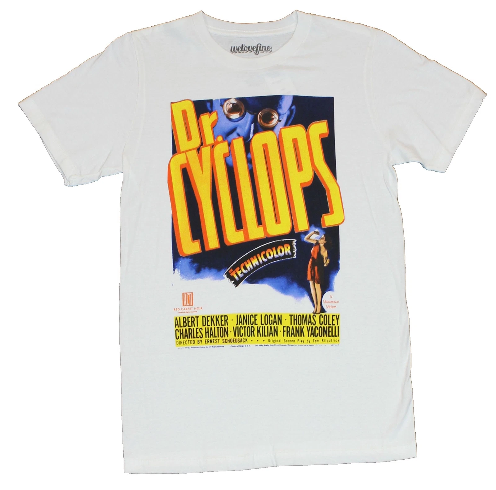 RARE Dr. Cyclops Adult New T-Shirt - Dr. Cyclops in Technicolor Movie ...
