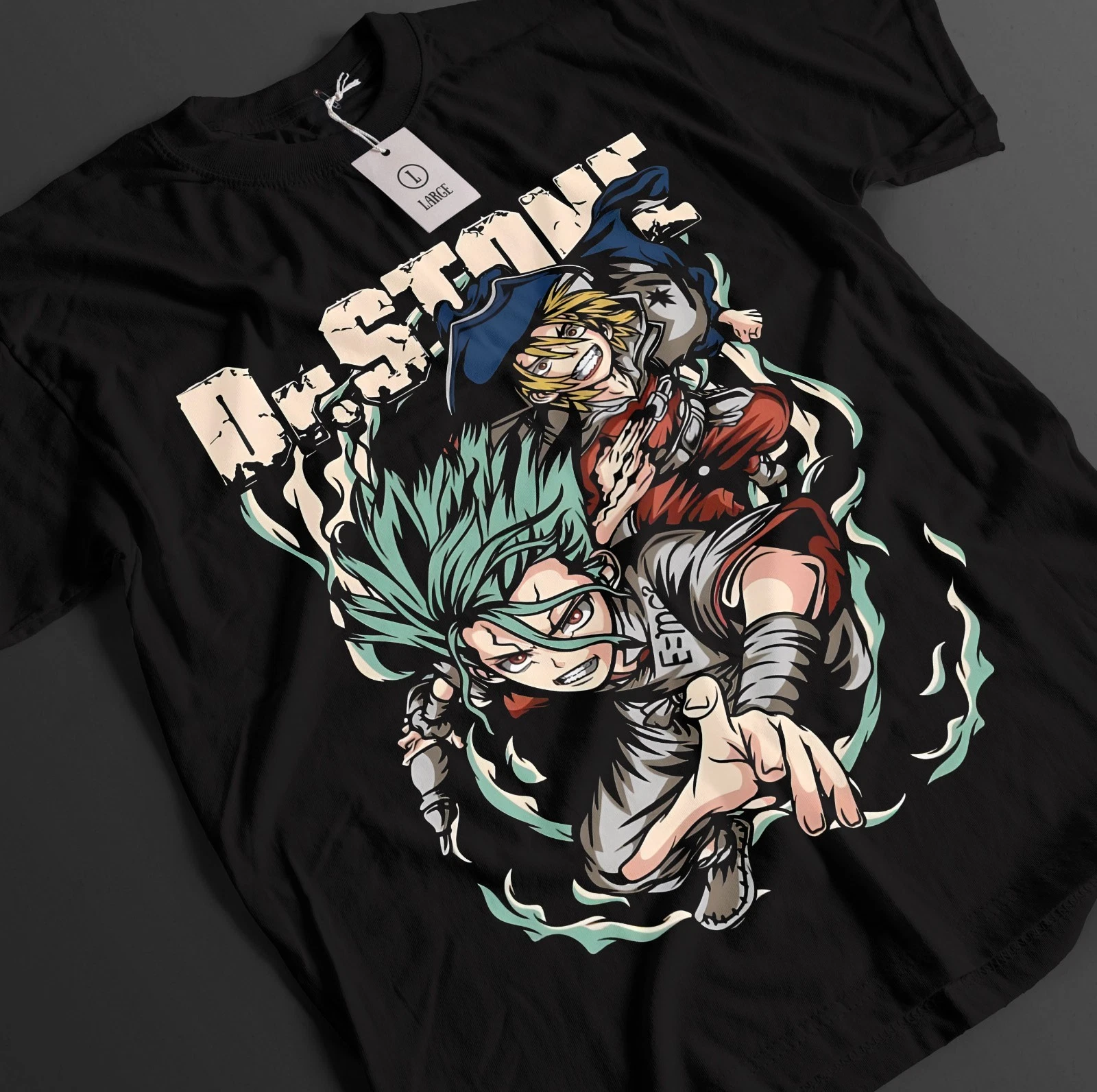 RARE Dr Stone Shirt Senku Ishigami Tshirt Taiju T-Shirt Tsukasa Top ...