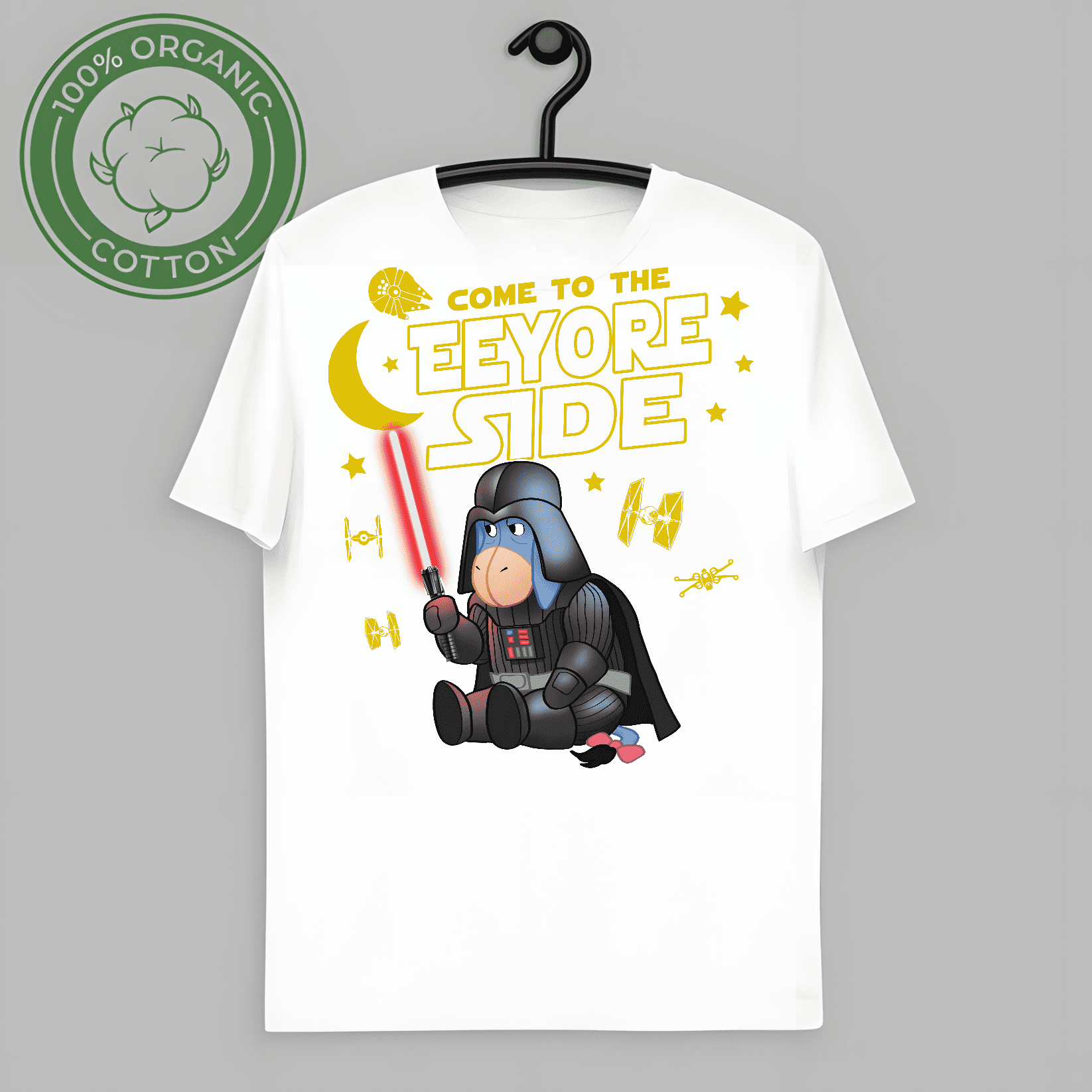 RARE Eeyore Donkey Cosplay Darth Vader Come To The Eeyore Side Tshirt Women-TH58667 - Walmart.com