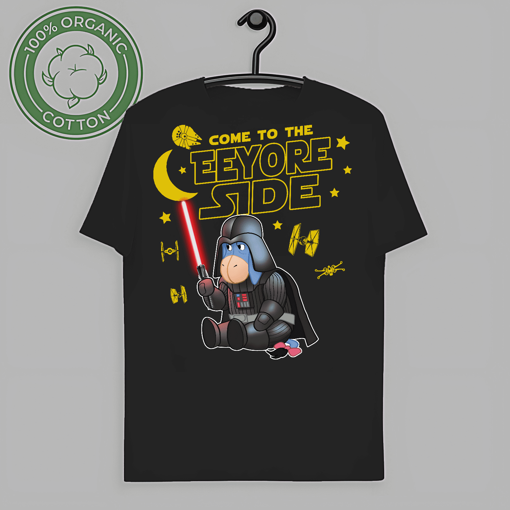 RARE Eeyore Donkey Cosplay Darth Vader Come To The Eeyore Side Tshirt Women-TH58667 - Walmart.com
