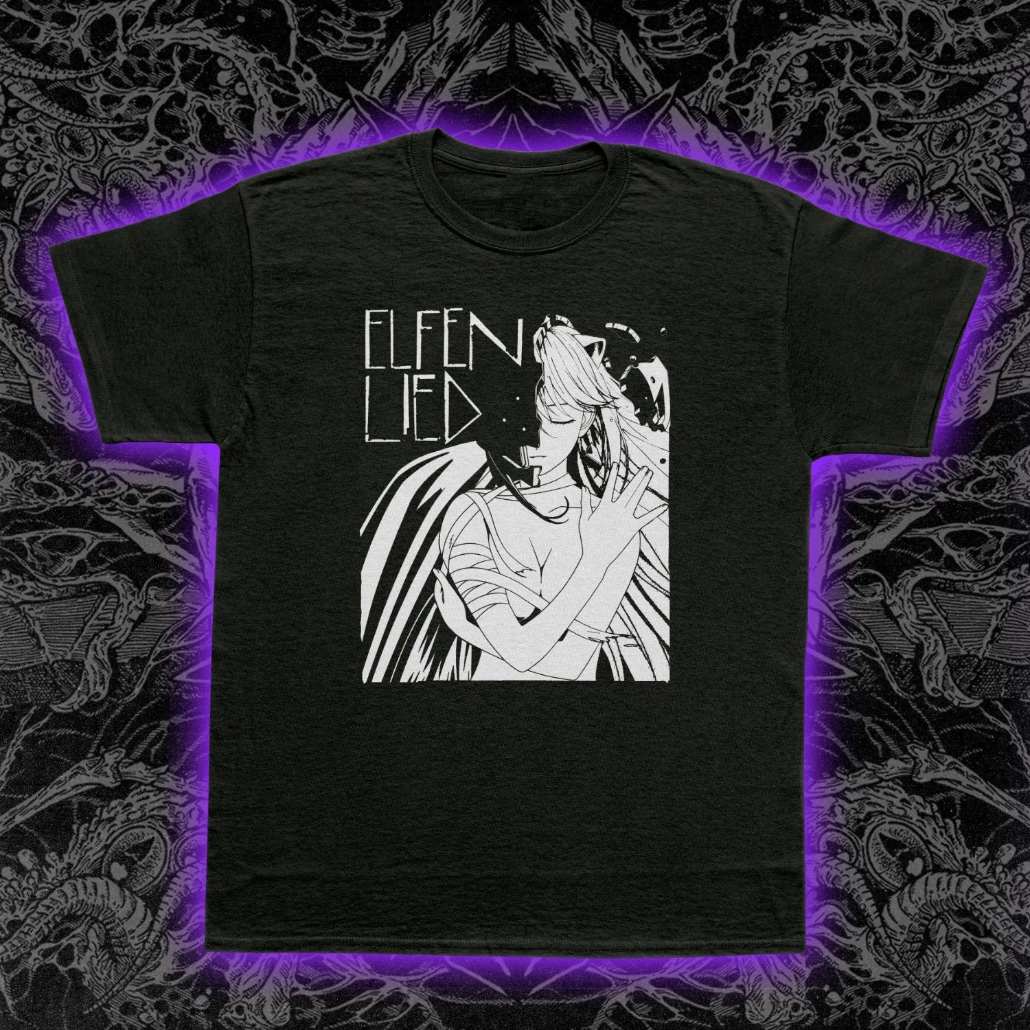 RARE Elfen Lied T-Shirt Anime Manga Lucy Nyu Horror Sci-Fi Gore Cult ...