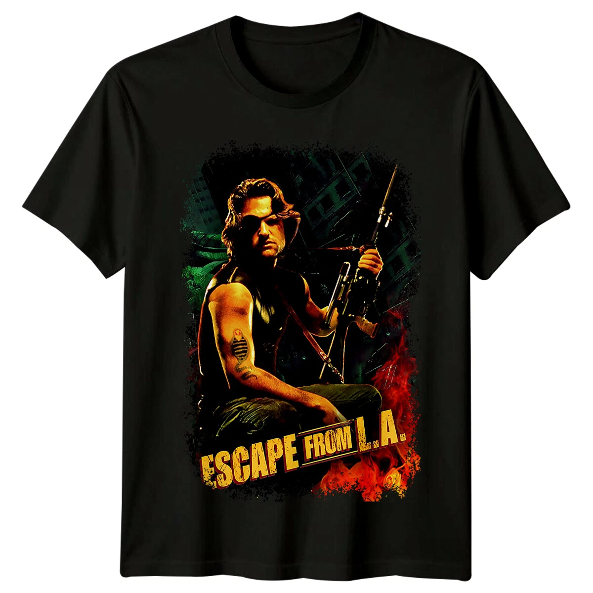 RARE Escape from LA (1996) Movie Poster Inspired T-Shirt Retro 90s Tee ...