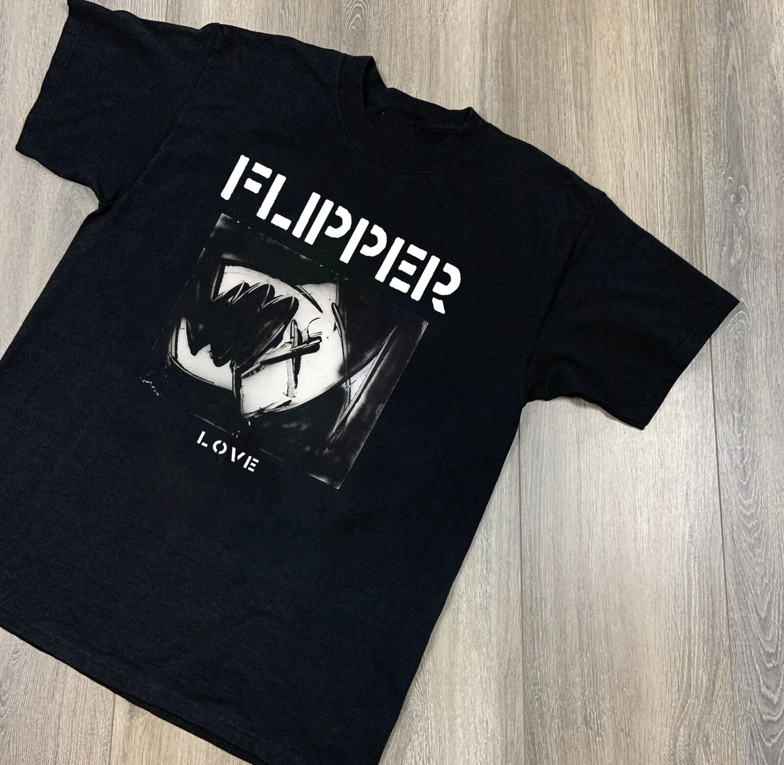 RARE Flipper Band Love Album Music Black Unisex Adult T-Shirt S To 5XL ...