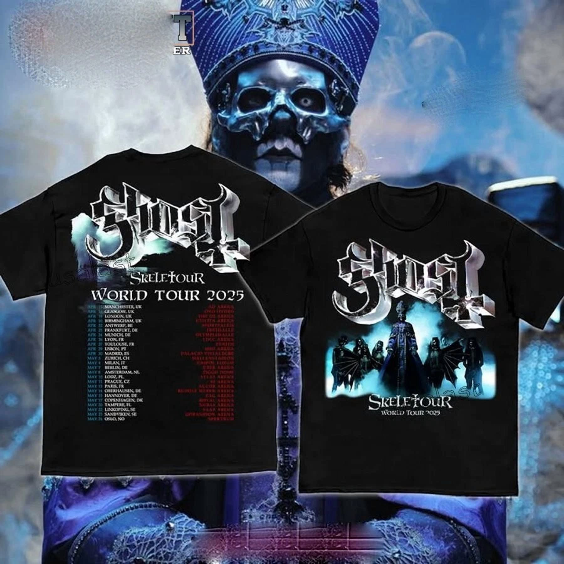 RARE!! Ghost Skeletour World Tour 2025 Classic Tee Shirt Gift for Fans All Size - Walmart.com