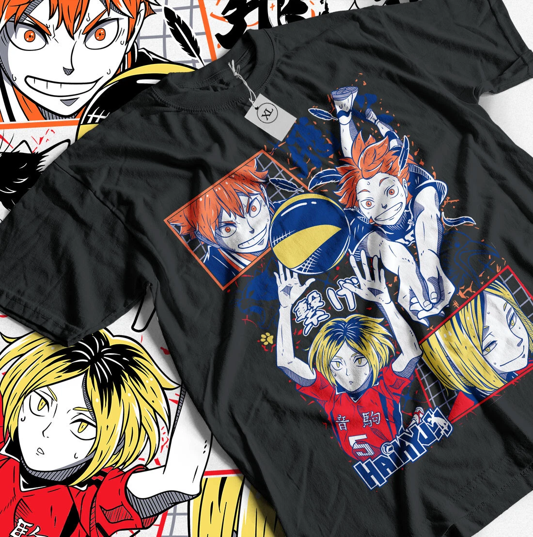 RARE Haikyuu T-shirt Volleyball Kuroo Tetsurou Kozume Kenma Anime Gift ...