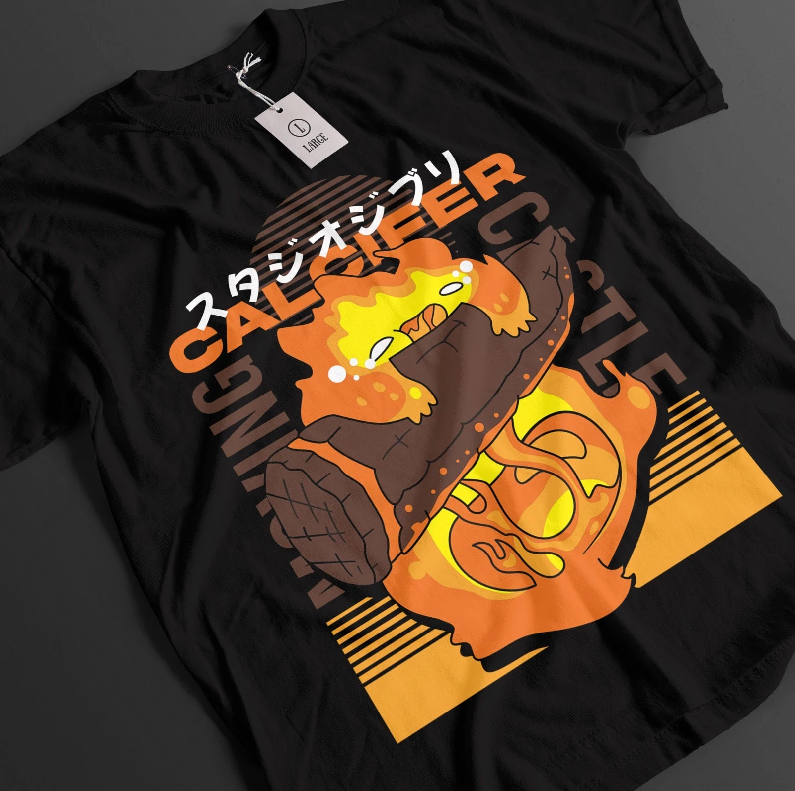 RARE Howl's Moving Castle Shirt Calcifer Tshirt Sophie T-Shirt Howl ...