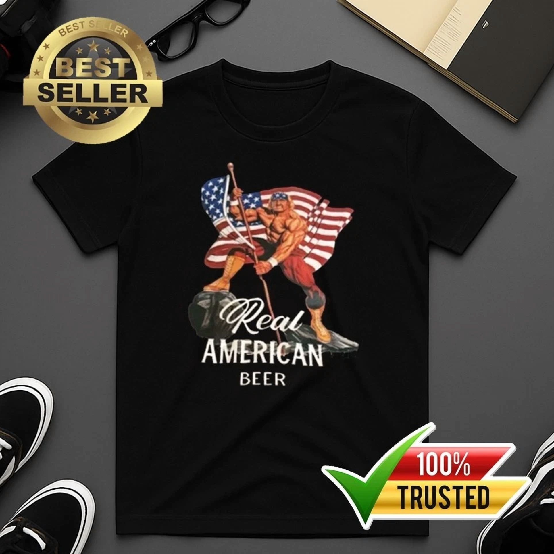 RARE Hulk Hogan Real American Bee T-Shirt ON50253 - Walmart.com