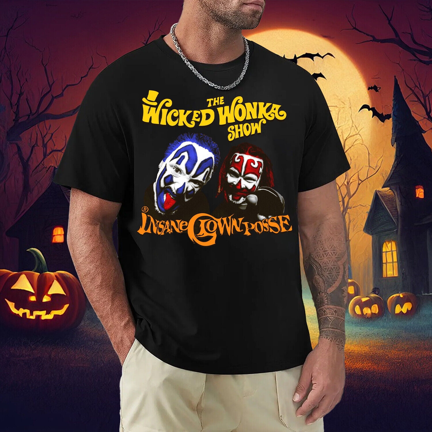 RARE !!! ICP - THE WICKED WONKA SHOW 2024 Insane Clown Posse T-Shirt ...