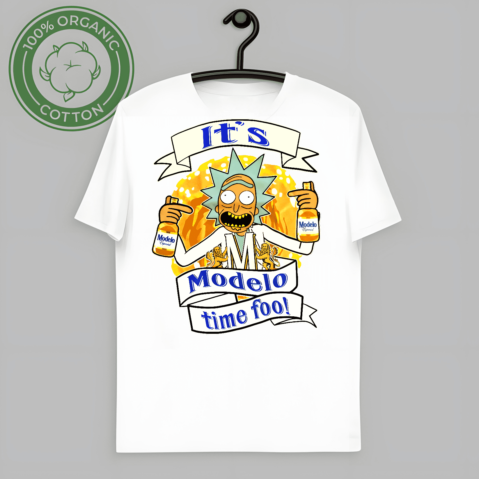 RARE Its Modelo Time Funny Mens T-Shirt Print On Heavyweight Tee ...