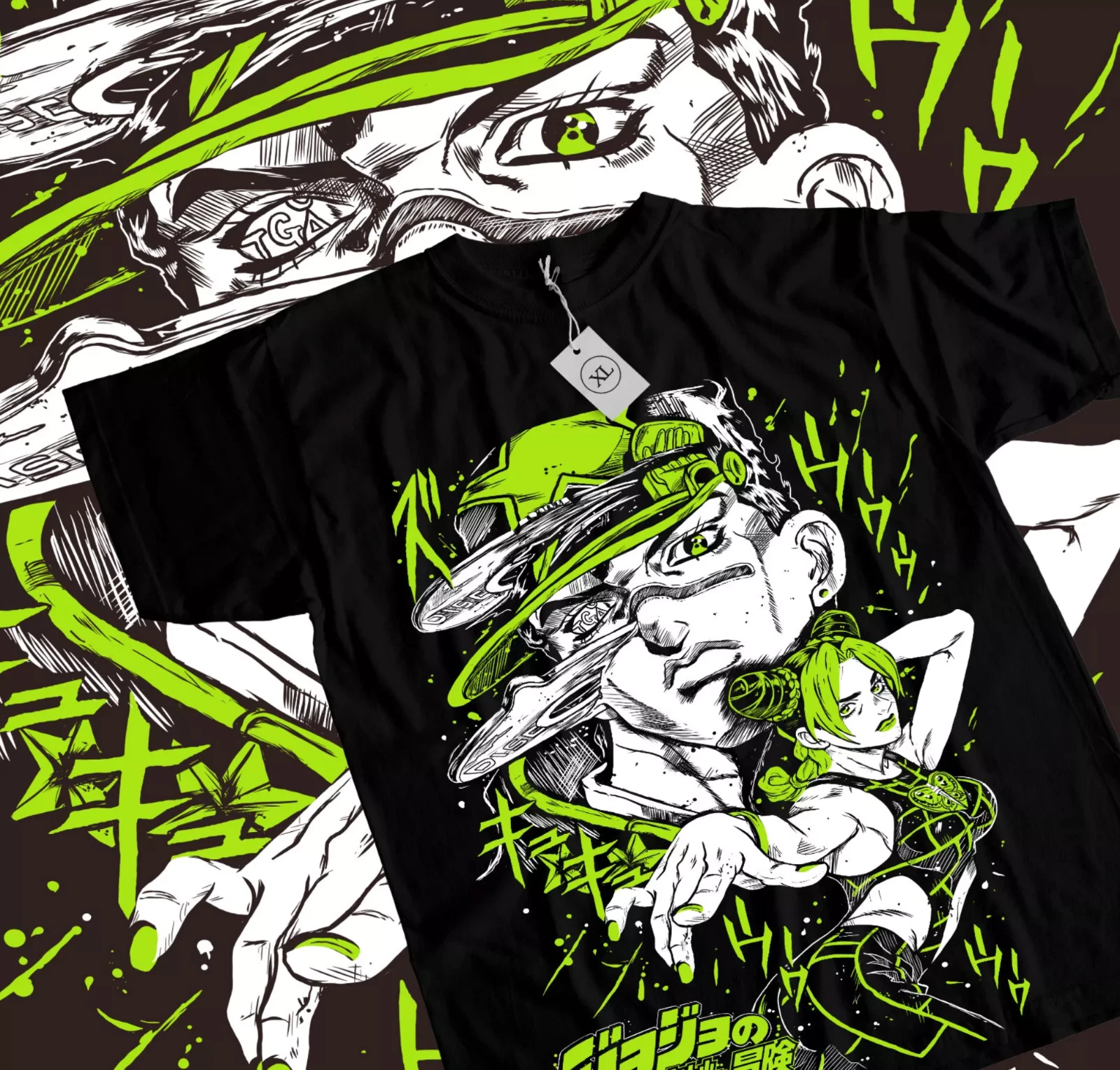 RARE JoJo's Bizarre T-Shirt Adventure JoJo Anime Manga Jolyne Jotaro ...