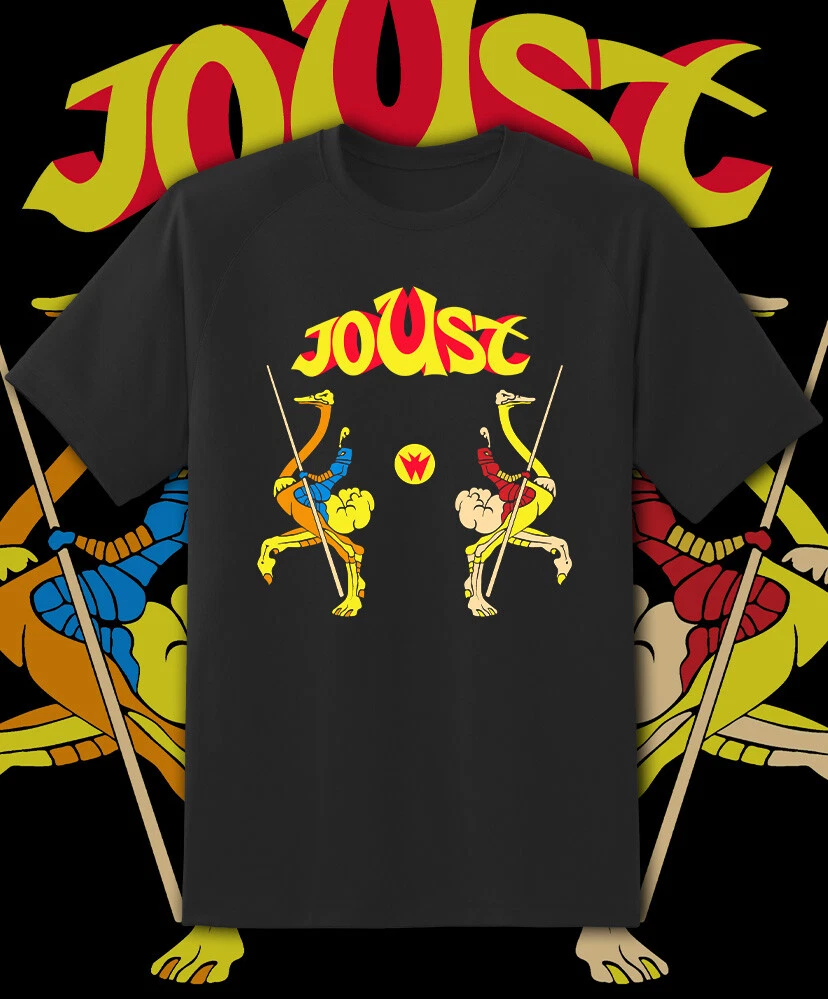 RARE Joust Retro Arcade Game Main Logo Retro Video Game T Shirt Fast ...
