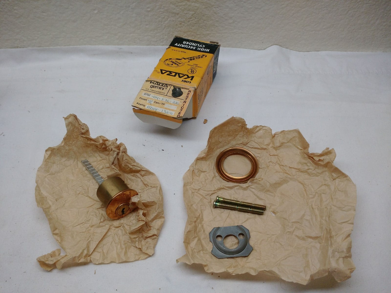 RARE KABA GEMINI High Security lock RIM cylinder! NO KEYS! LOCKSPORT ...