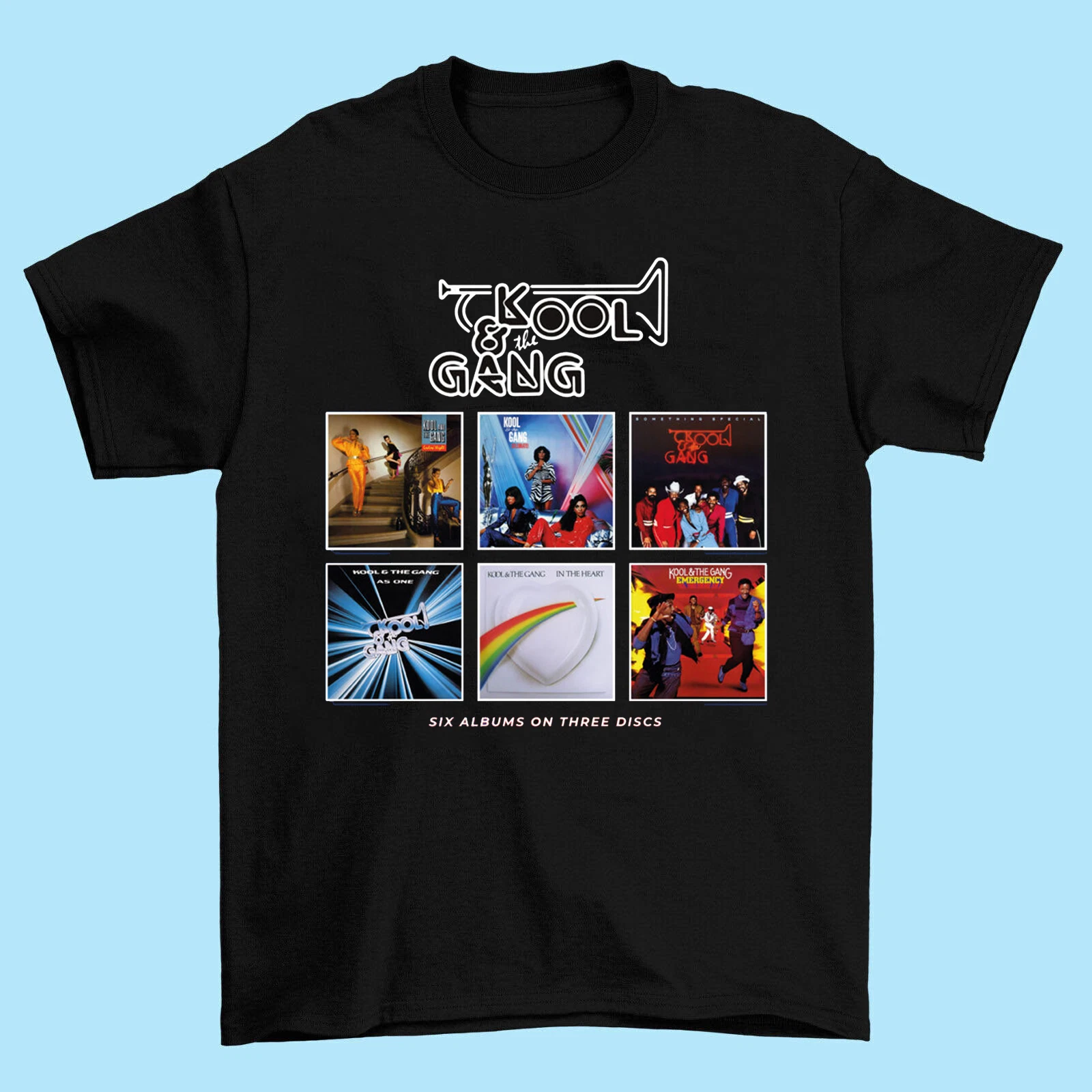RARE Kool And The Gang Band Six Album Collection T-Shirt DI708 - Walmart.com