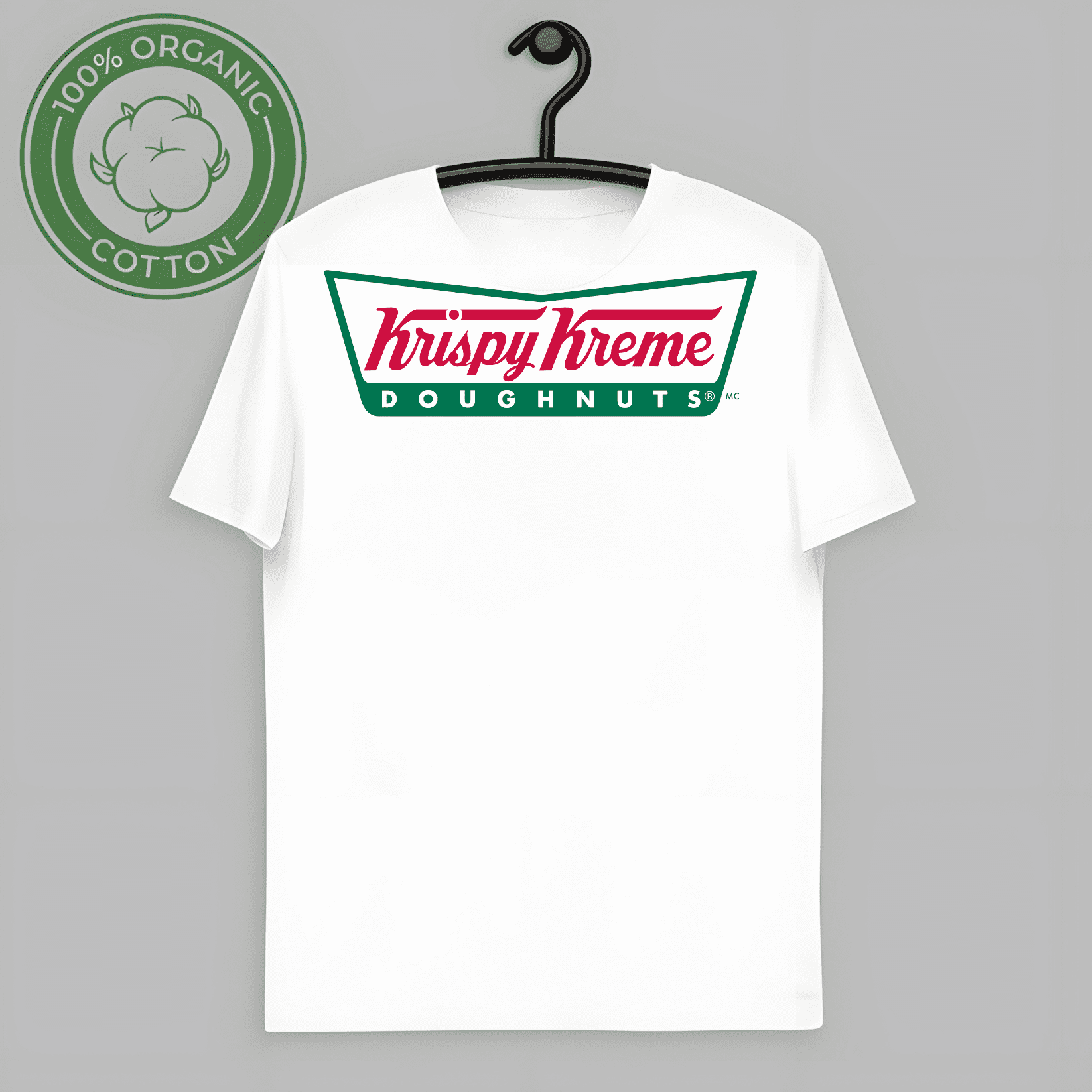RARE Krispy Kreme Merchandise Active Logo Men's Black T-Shirt Funny ...