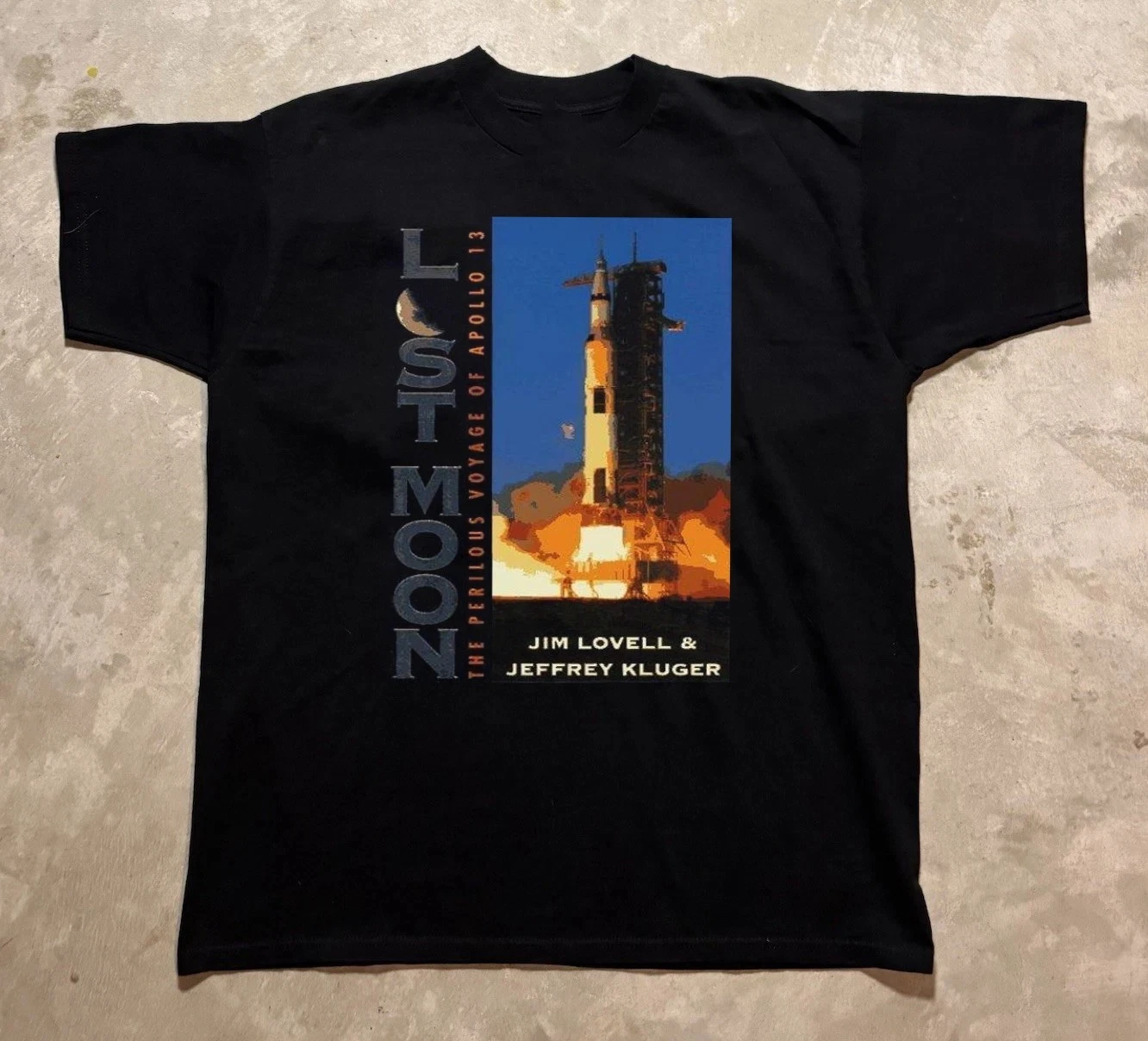RARE Lost Moon The Perilous Voyage of Apollo 13 by Jim Lovell Shirt ...