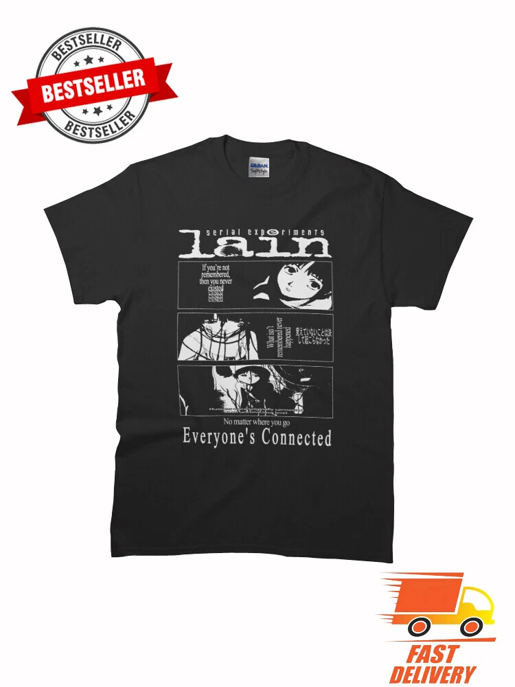 RARE New Limited Serial Experiments Lain Classic MAN WOMAN T-Shirt Size ...