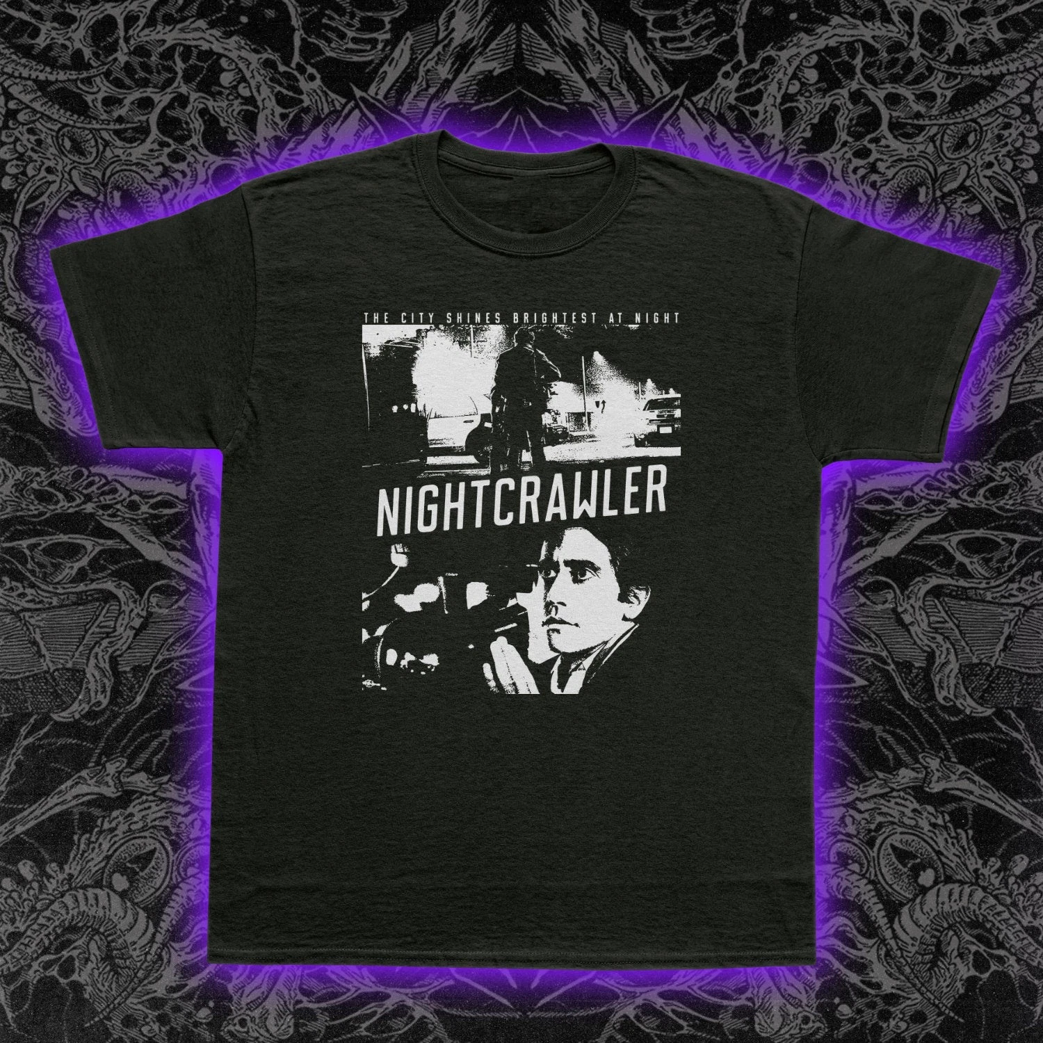RARE Nightcrawler Movie T-Shirt Jake Gyllenhaal Thriller Film Noir ...