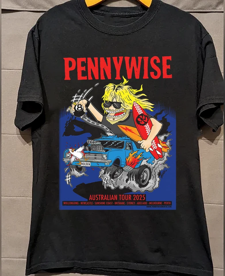 RARE Pennywise Band AUS Tour 2025 T Shirt Size S-5XL - Walmart.com