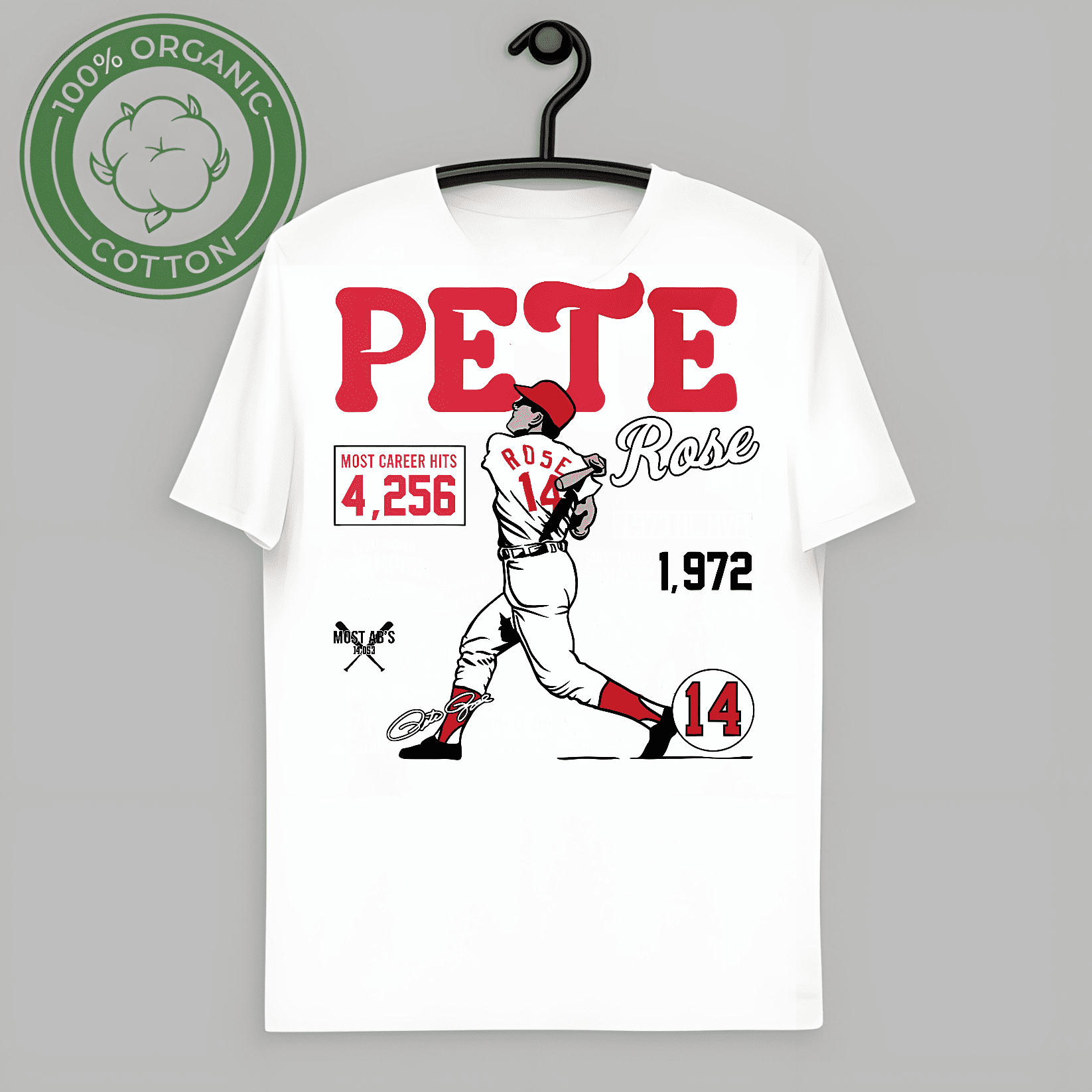 RARE Pete Rose Career Stats Shirt-TH57484 - Walmart.com