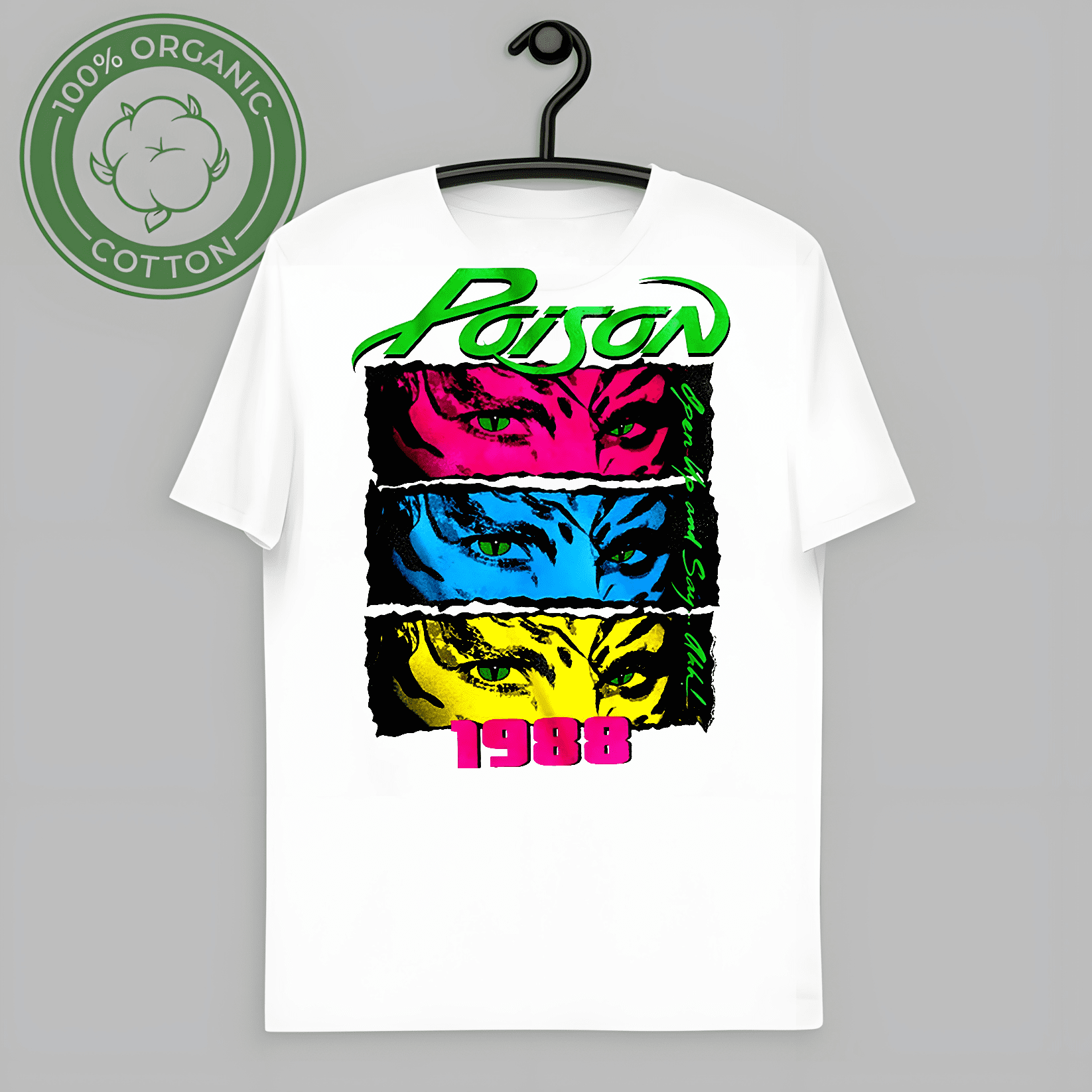 RARE Poison Open Up and Say Ahh Concert Tour 1988 Men's T Shirt Album ...