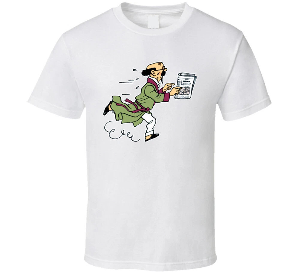 RARE Professor Calculus Tintin Cartoon Comic T Shirt - Walmart.com