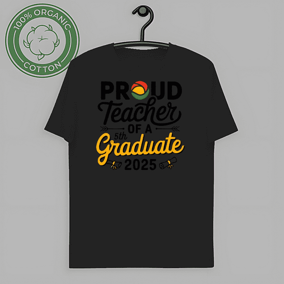 RARE Proud Teacher 2025 Tote Bag Graduation Graphic for 5th Grade Educators, a gift just for you ...