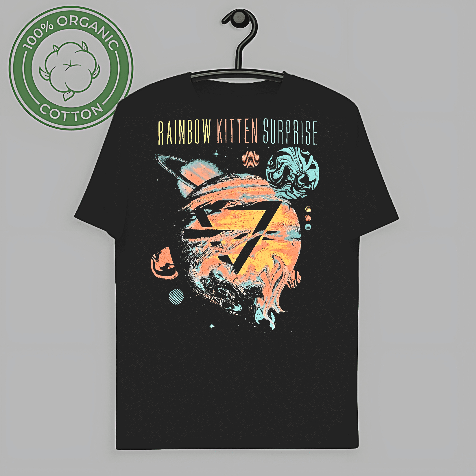 RARE Rainbow Kitten Surprise The Friend Love Freefall Tour Black All ...