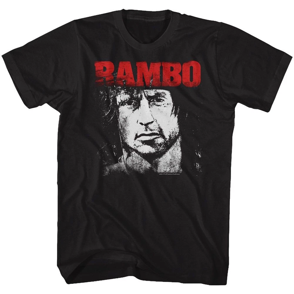 RARE Rambo Rd And Wht Movie Shirt - Walmart.com