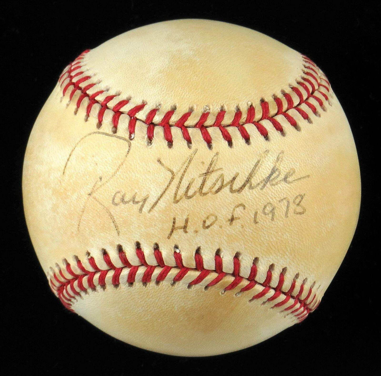 RARE Ray Nitschke Hall Of Fame 1978 Signed Baseball Green Bay Packers ...