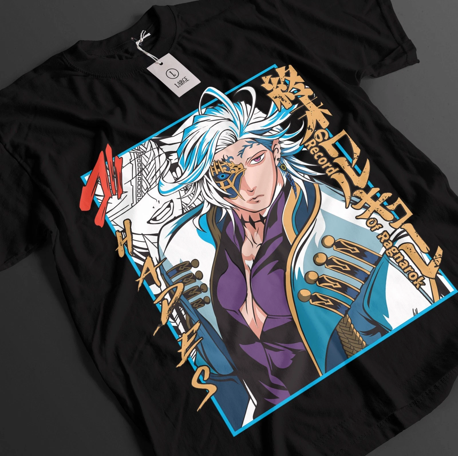 RARE Record Of Ragnarok Shirt Jack The Ripper Tshirt Buda T-Shirt Adam ...