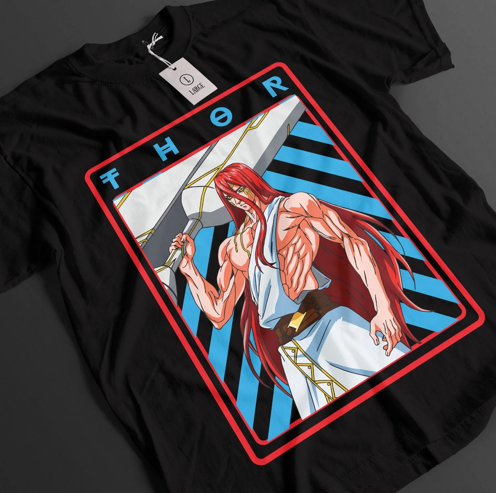 RARE Record Of Ragnarok Shirt Jack The Ripper Tshirt Buda T-Shirt Adam ...