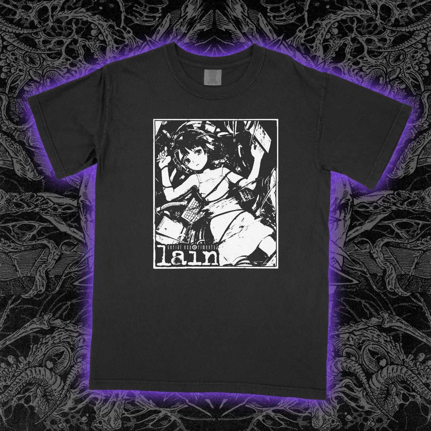 RARE Serial Experiments Lain Comfort T-Shirt Anime Aesthetic Vaporwave ...